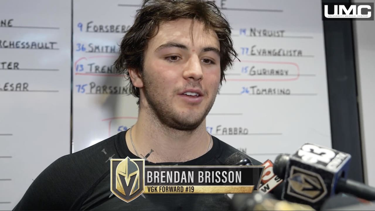 Brendan Brisson Postgame 1/15 | Vegas Golden Knights