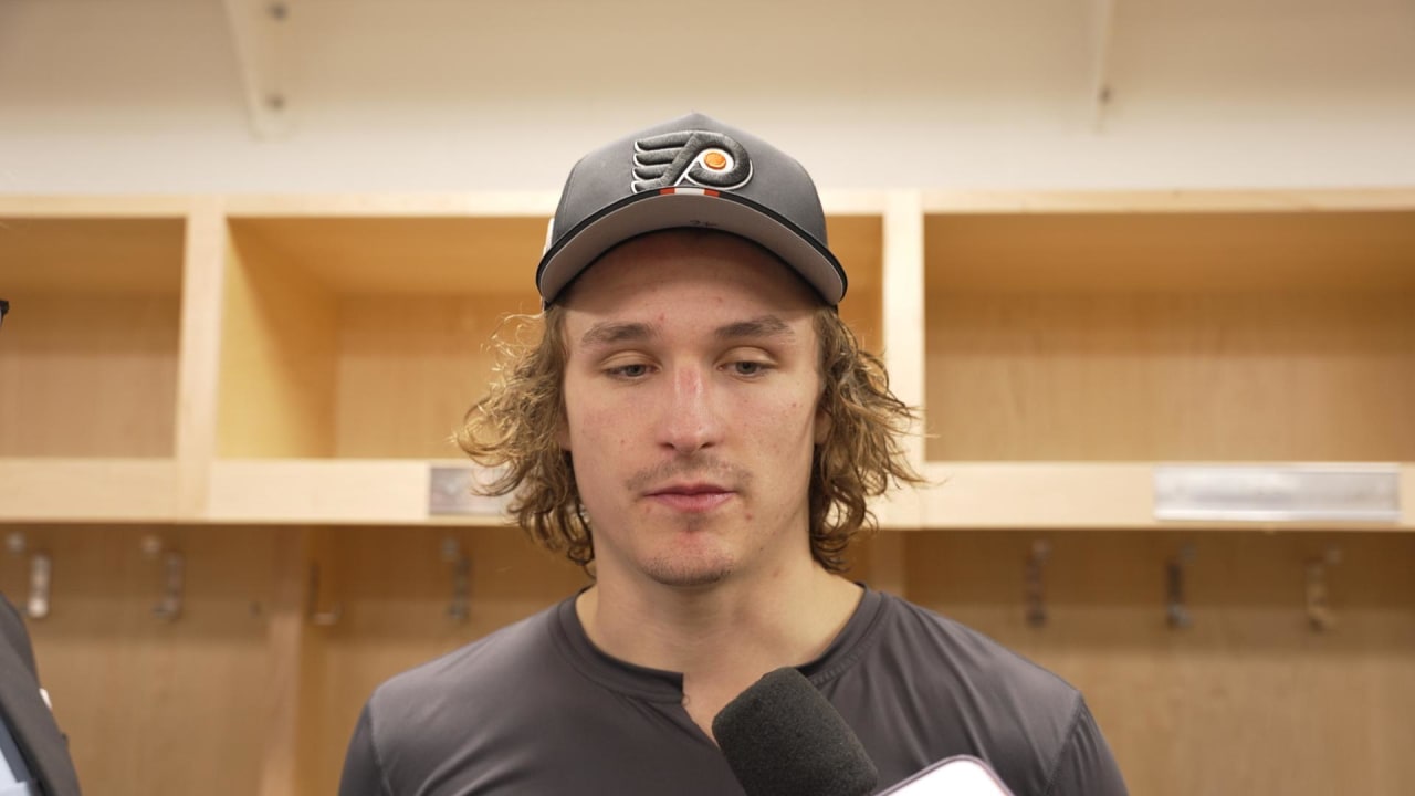 12/14 PHI @ CAR Postgame: Trevor Zegras | Philadelphia Flyers