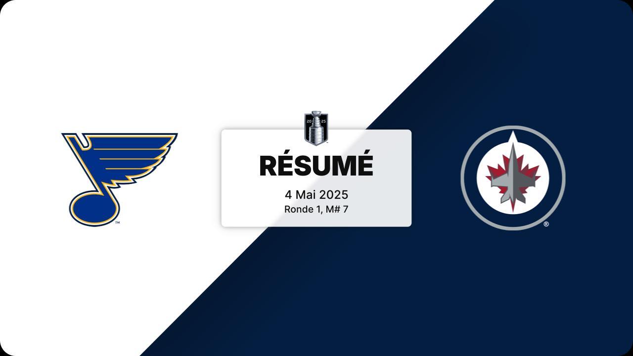 STL vs WPG | Match no 7 | Résumé | LNH.com