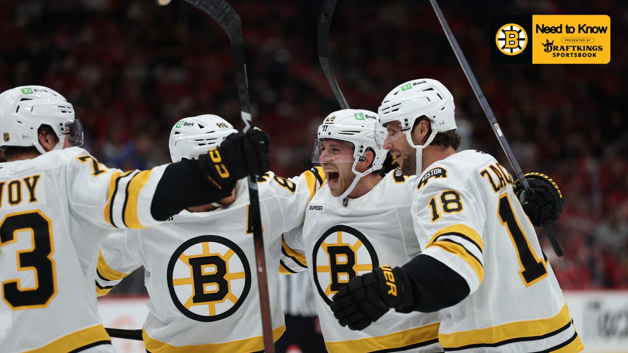 Need to Know: Bruins vs. Blackhawks | Boston Bruins