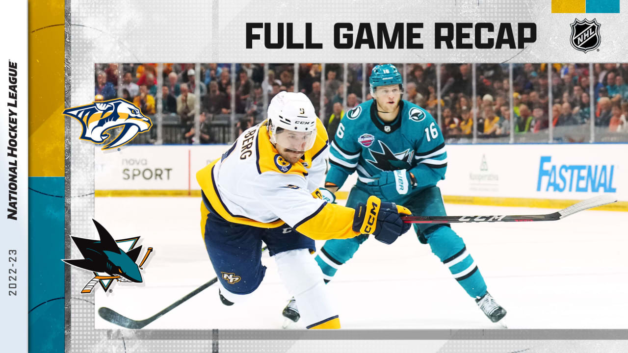Niederreiter lifts Predators to sweep of Sharks at Global Series | NHL.com