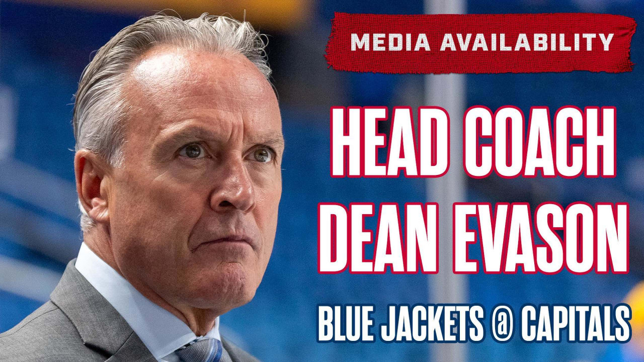 Blue Jackets @ Capitals - Head Coach Dean Evason | Pregame Media ...
