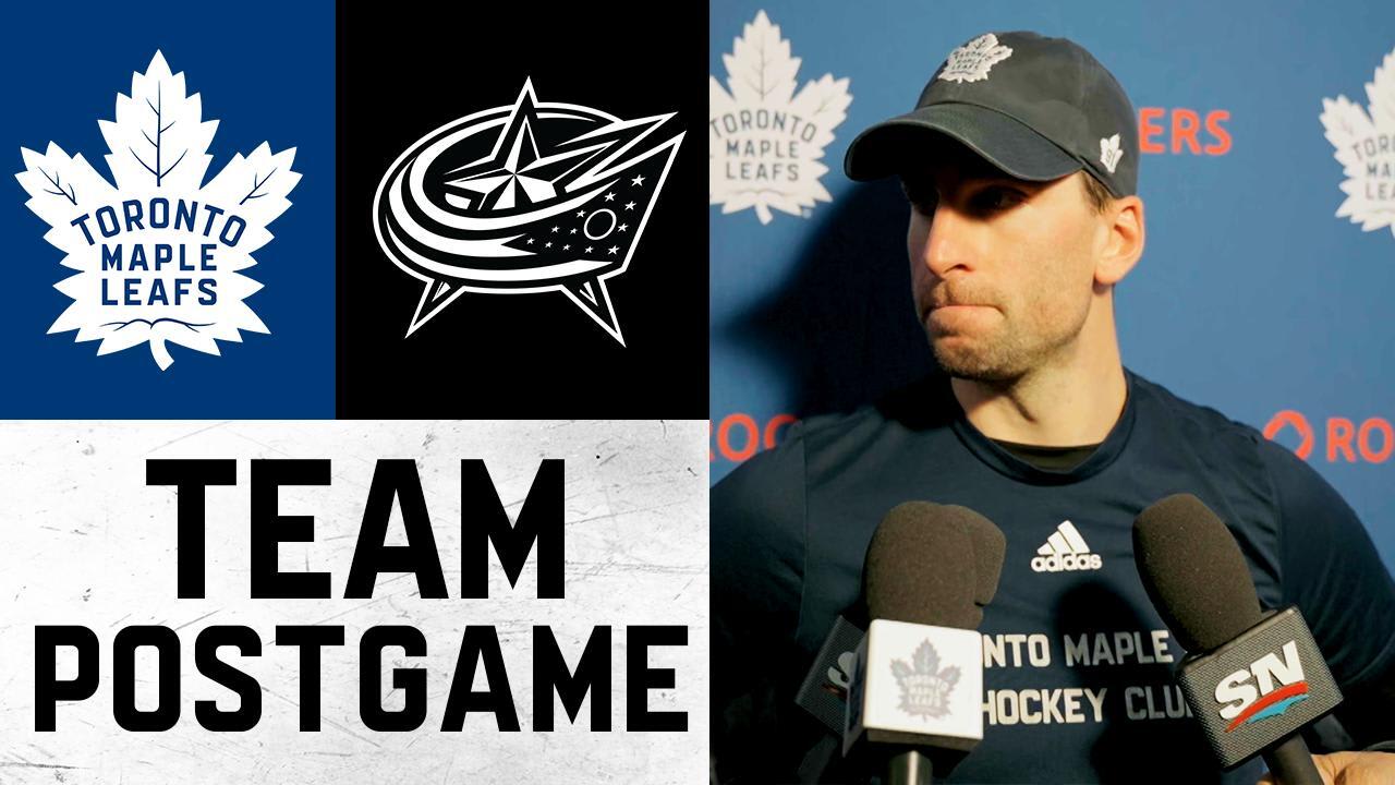 Maple Leafs Full Media Availability | Post Game vs. Columbus Blue ...