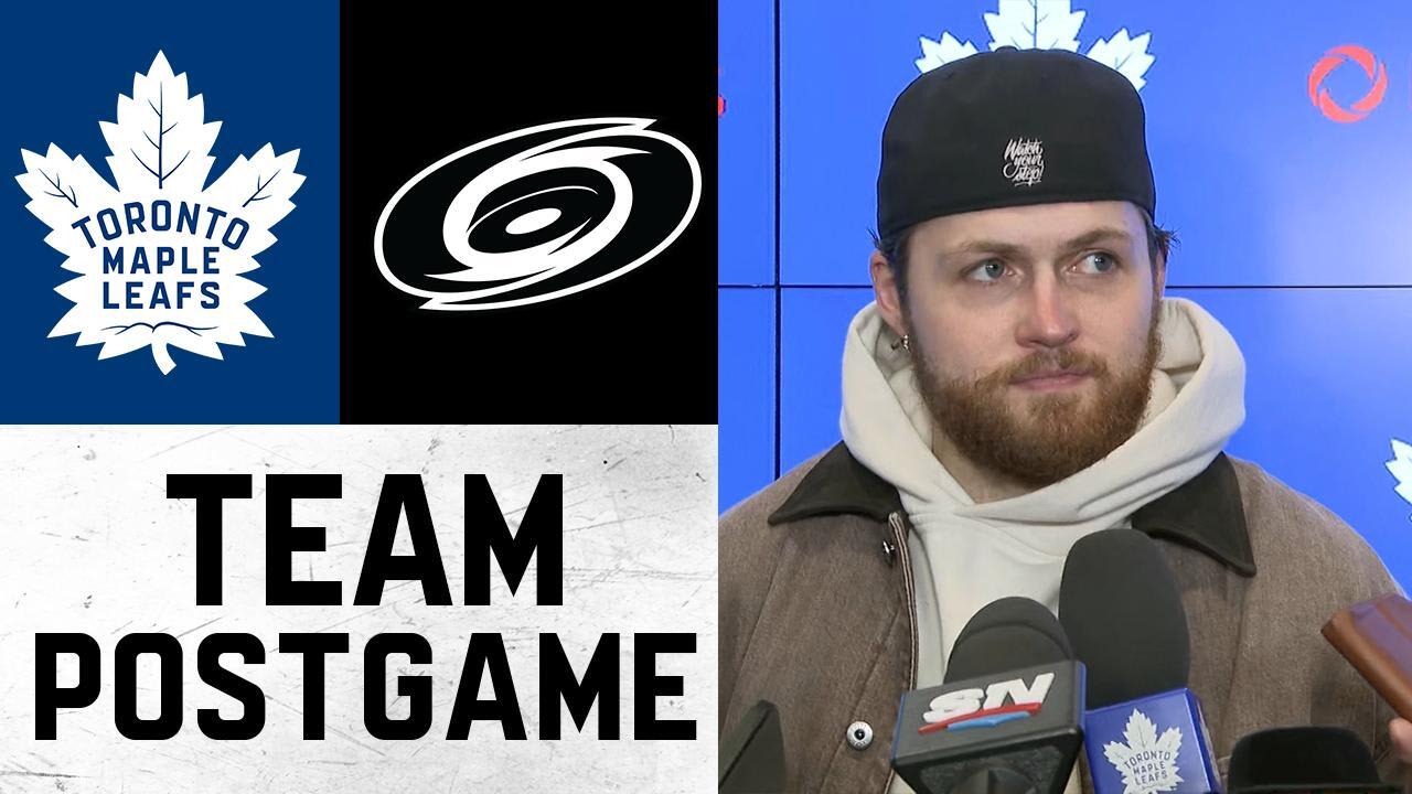 Maple Leafs Full Media Availability | Post Game vs Carolina Hurricane ...