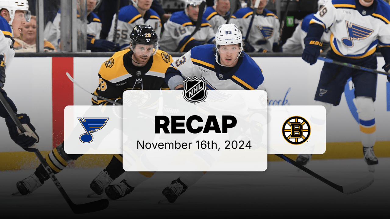 STL at BOS | Recap | NHL.com