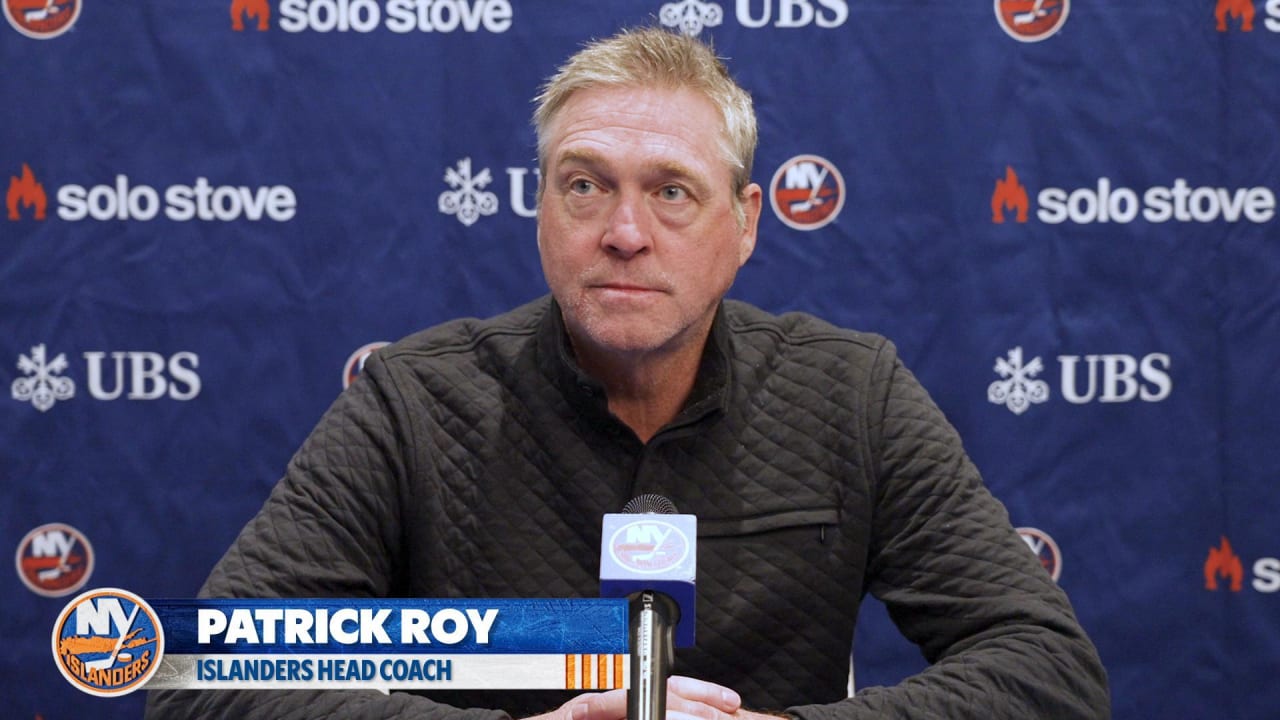 Practice 2/18: Patrick Roy | New York Islanders