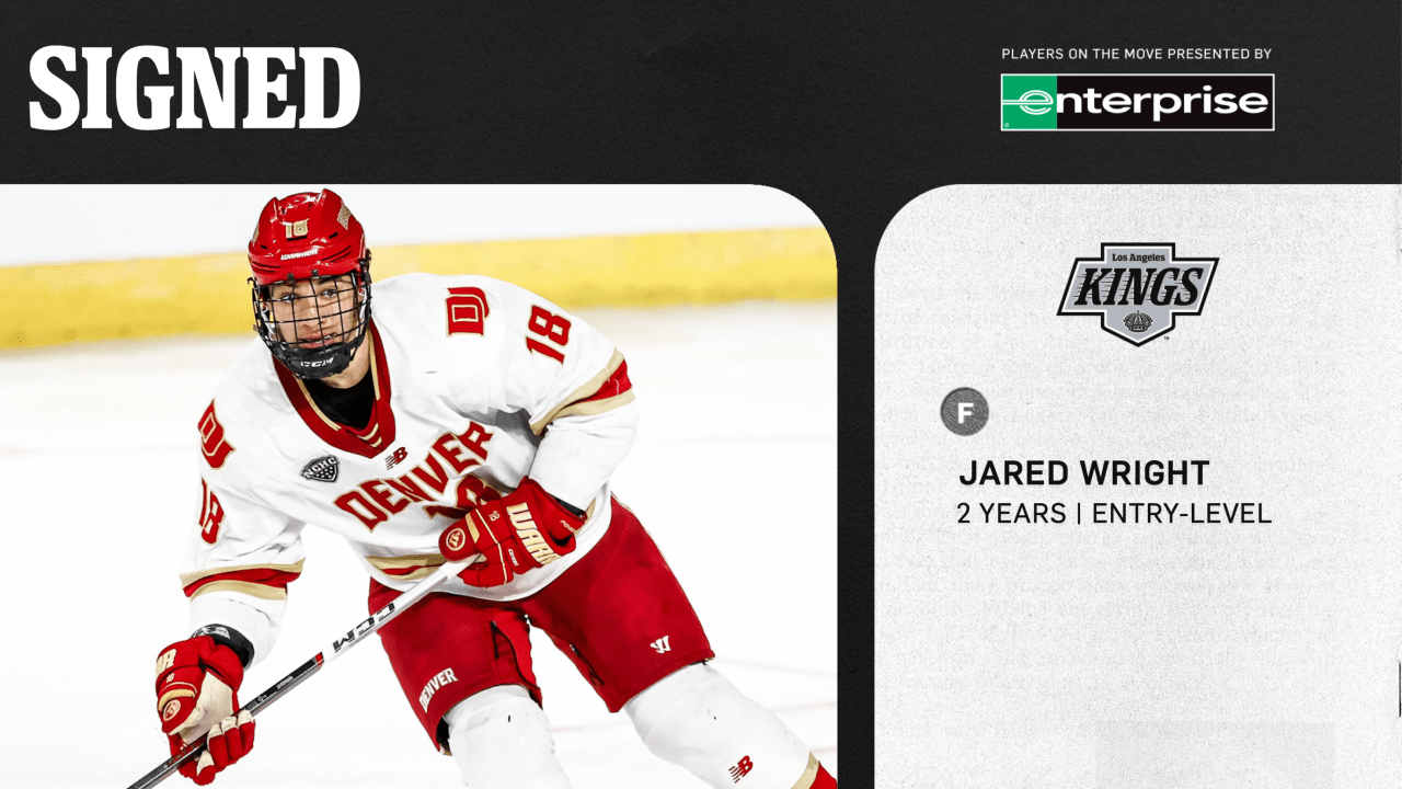 LA Kings Sign Forward Jared Wright To a Two-Year Entry-Level Contract ...