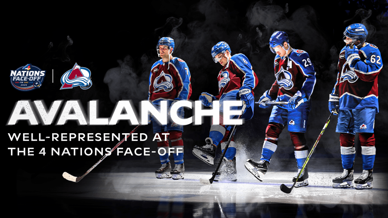Avalanche Players Excited for Opportunity to Play at 4 Nations Face-Off ...