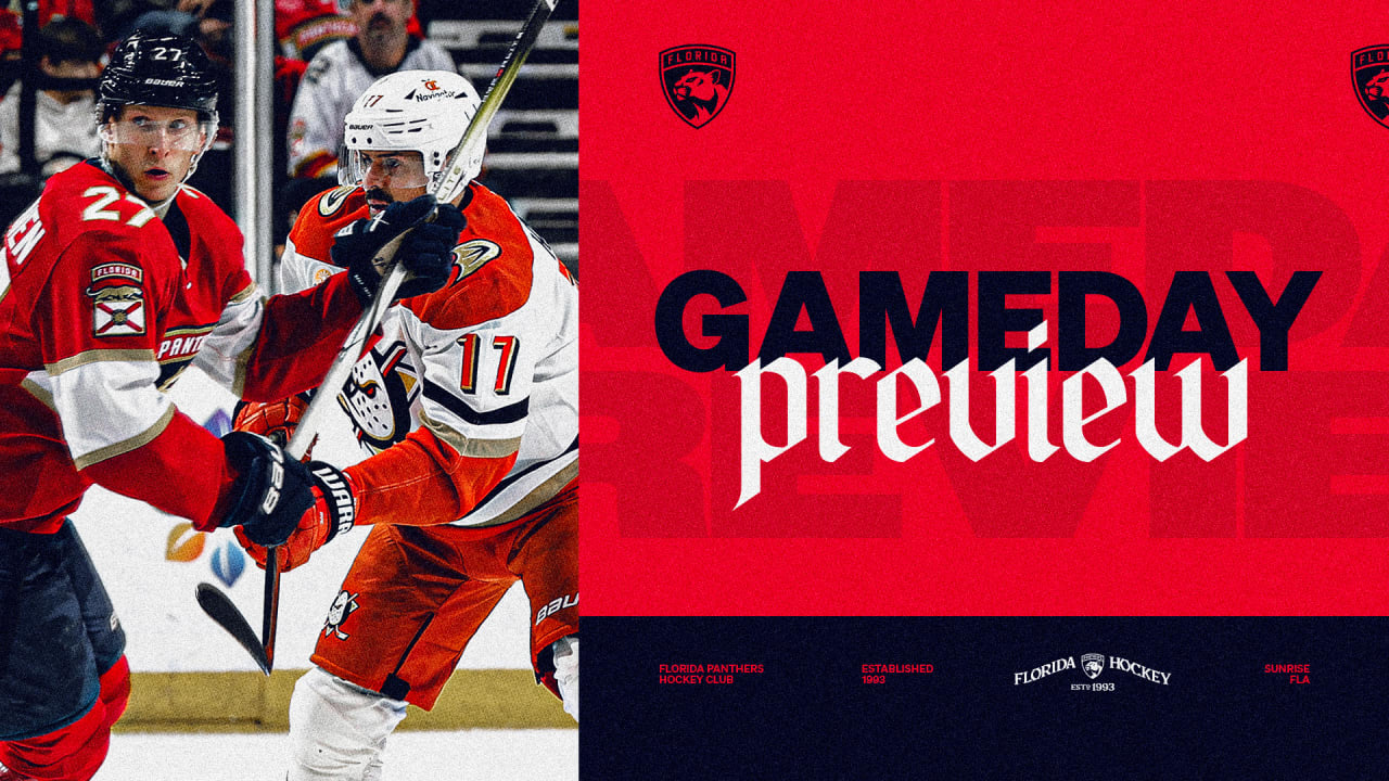 PREVIEW: Panthers look to continue success at home vs. Ducks | Florida ...