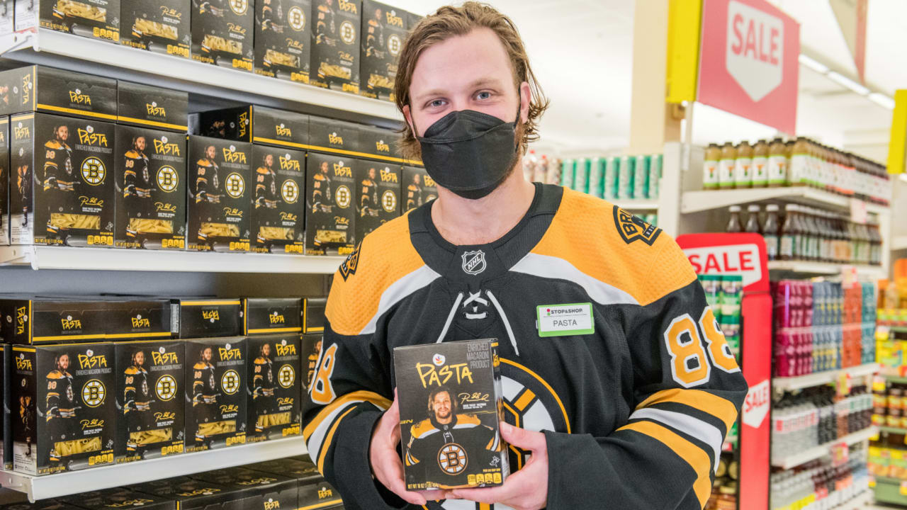 Pastrnak's Pasta pasta hits shelves to benefit cancer care charity ...