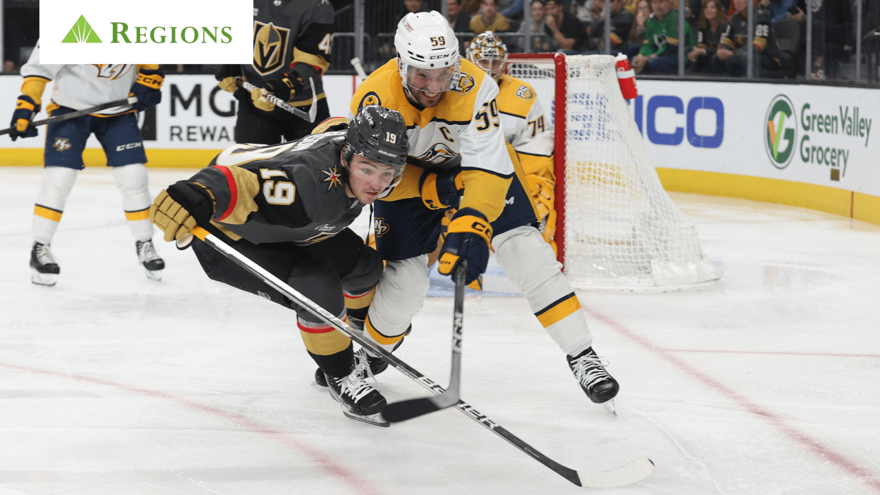 Evangelista Nets Lone Goal in Predators 4-1 Loss to Golden Knights ...