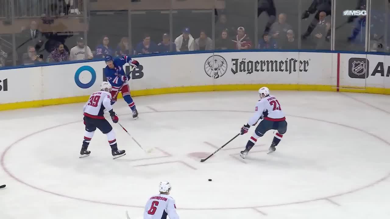 WSH@NYR: Lafrenière scores goal against Washington Capitals | New York ...