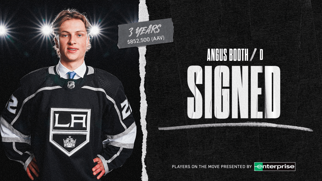 LA Kings Sign Defenseman Angus Booth to a Three-Year Entry-Level Contract | Los Angeles Kings