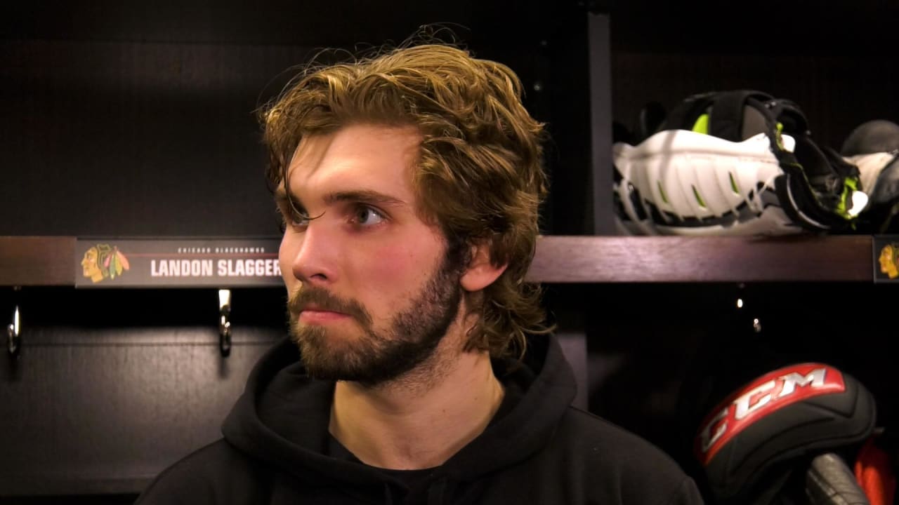 Slaggert on NHL Debut | Chicago Blackhawks