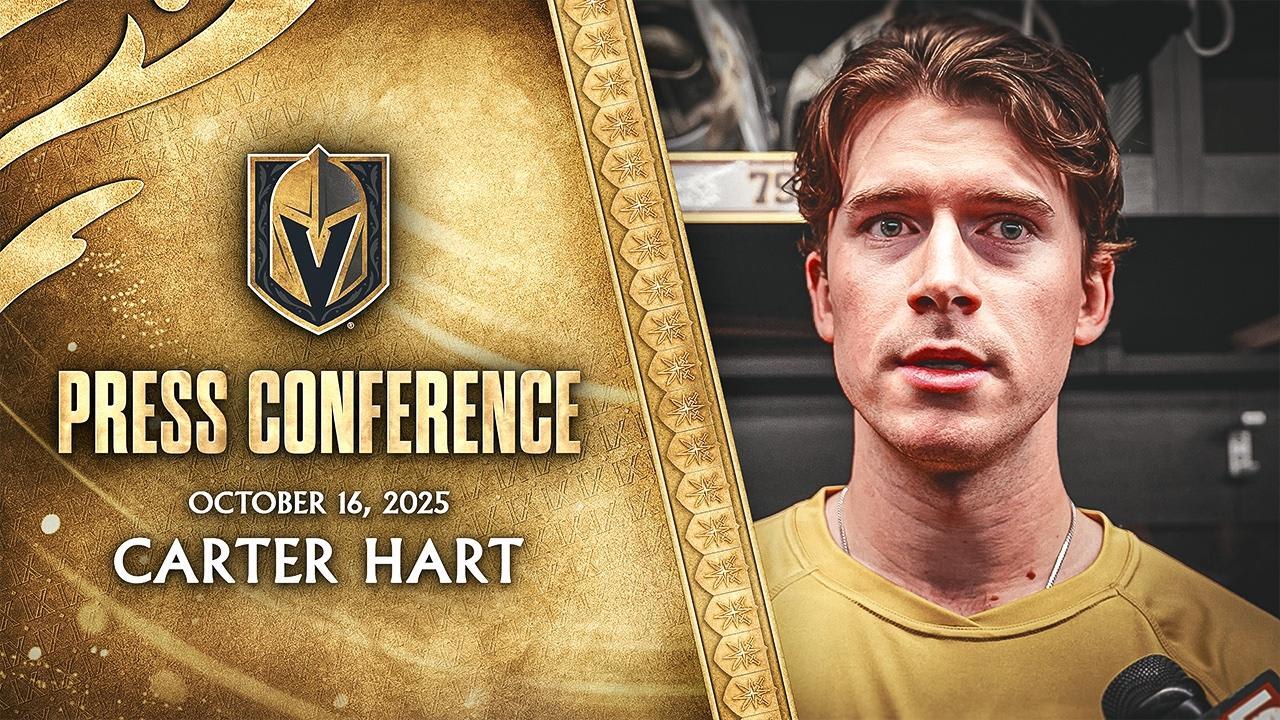 Carter Hart Press Conference | Vegas Golden Knights