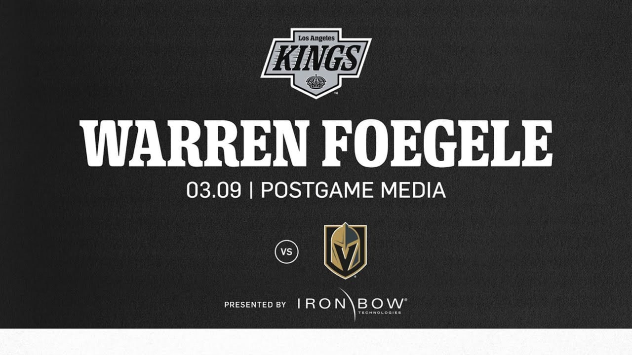 Warren Foegele Media Availability 3/9/25 | Los Angeles Kings