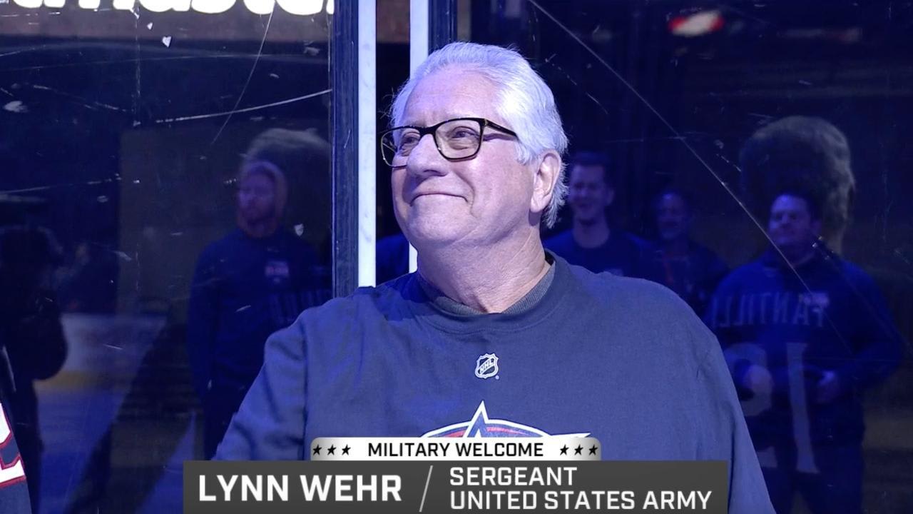 Elk+Elk Military Salute: Lynn Wehr | Columbus Blue Jackets