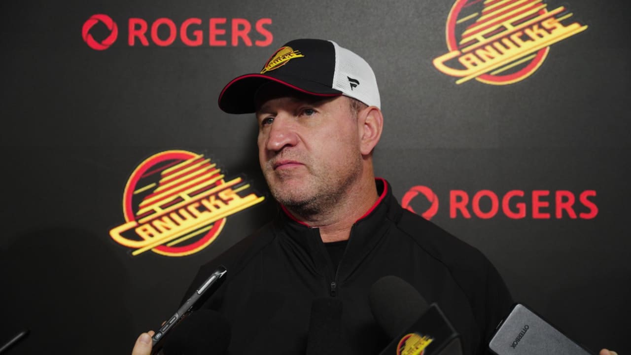 PRACTICE | Head Coach Adam Foote | Vancouver Canucks