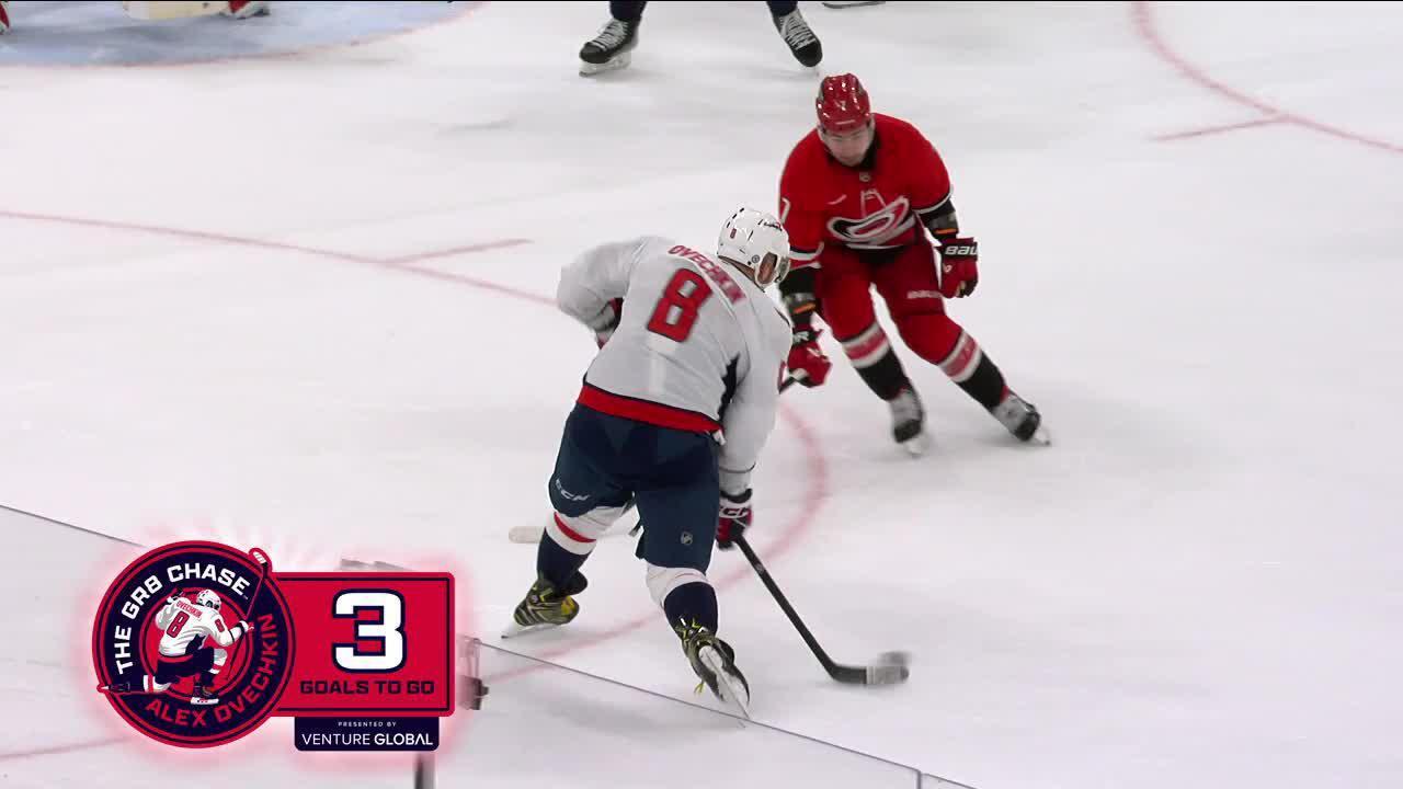 WSH@CAR: Ovechkin scores PPG against Frederik Andersen | Washington ...