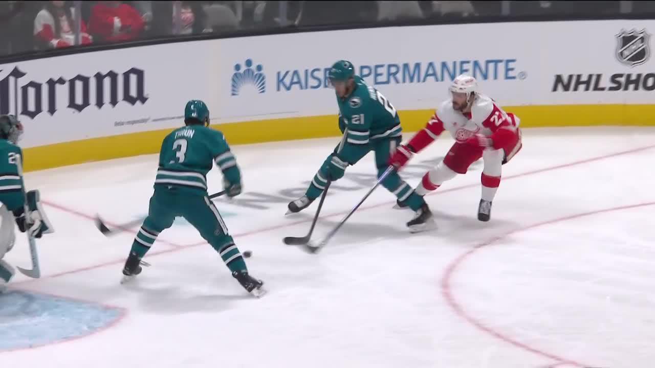 DET@SJS: Rasmussen scores goal against Mackenzie Blackwood | NHL.com