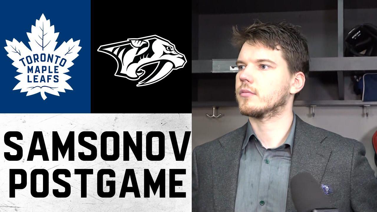 Ilya Samsonov | Post Game | Toronto Maple Leafs