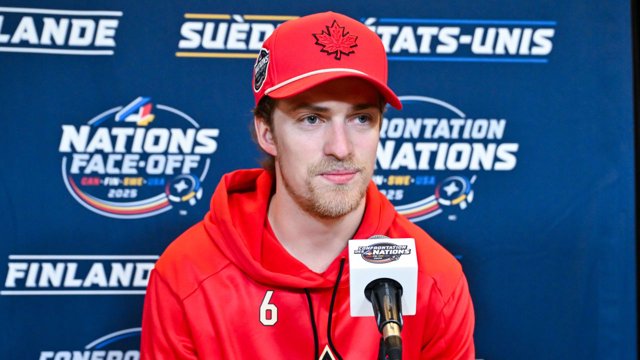 Manitoban Travis Sanheim makes 4 Nations debut | Winnipeg Jets