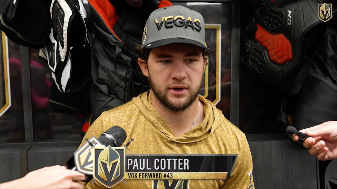 Paul Cotter Availability 10/11 | Vegas Golden Knights