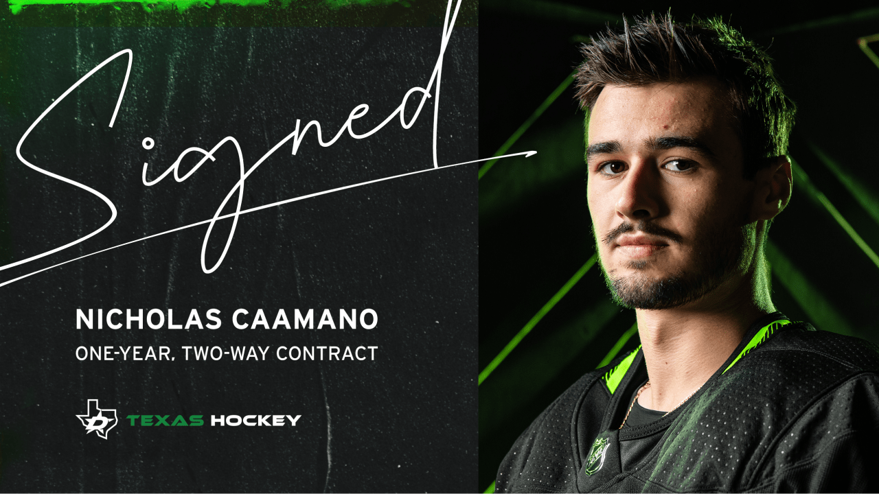 Stars sign forward Nicholas Caamano to one-year contract extension ...