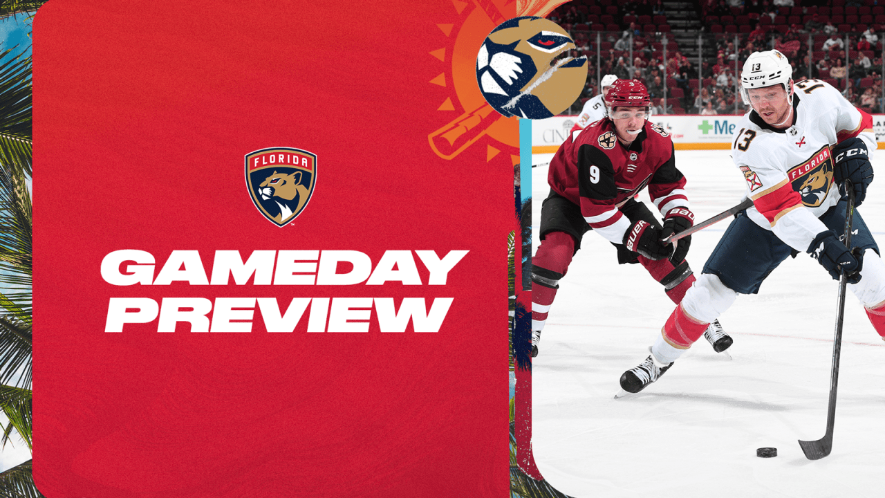 PREVIEW: Panthers kick off West Coast swing with visit to Coyotes ...