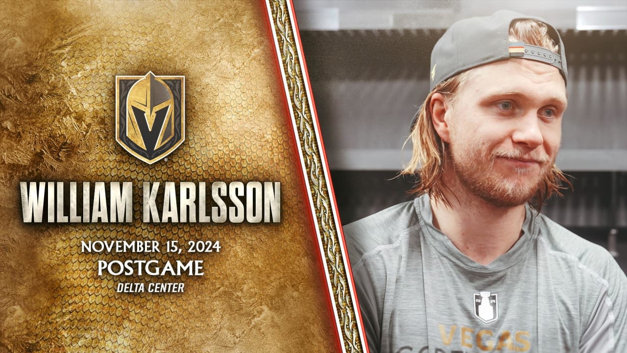 William Karlsson Postgame 11/15 | Vegas Golden Knights