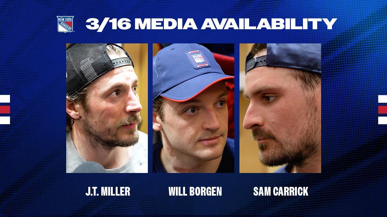 Postgame: Miller, Borgen and Carrick | New York Rangers