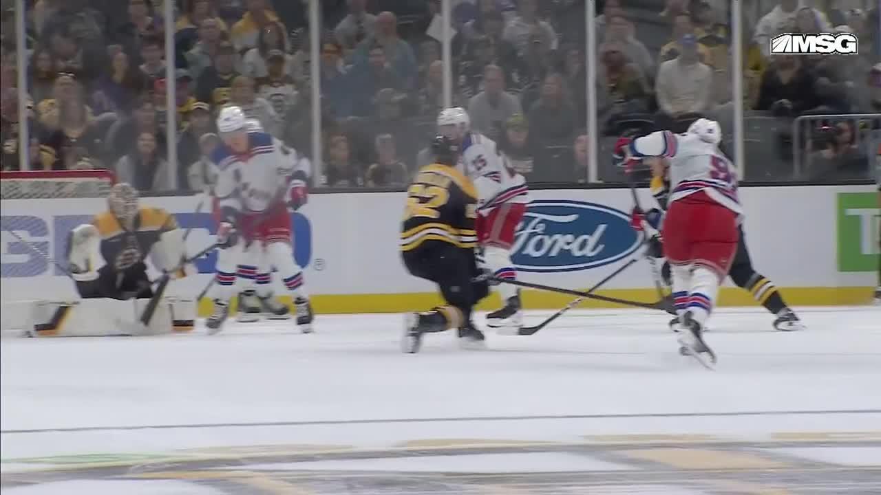NYR@BOS: Mancini scores goal against Brandon Bussi | New York Rangers