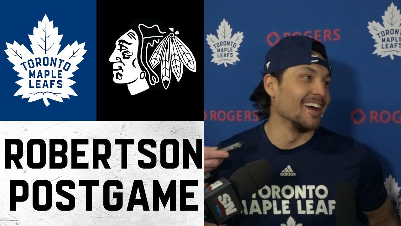 Nick Robertson | Post Game | Toronto Maple Leafs