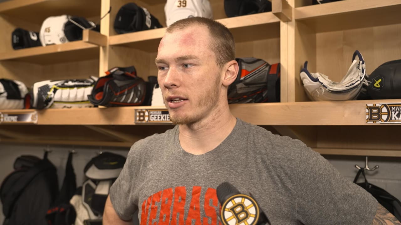 Locker Room Raw: Morgan Geekie | Boston Bruins