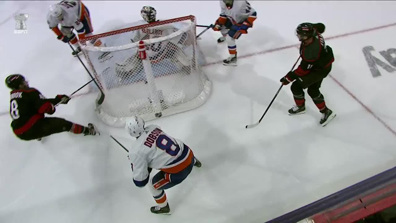 NYI@CAR: Martinook scores goal against Semyon Varlamov | Carolina ...