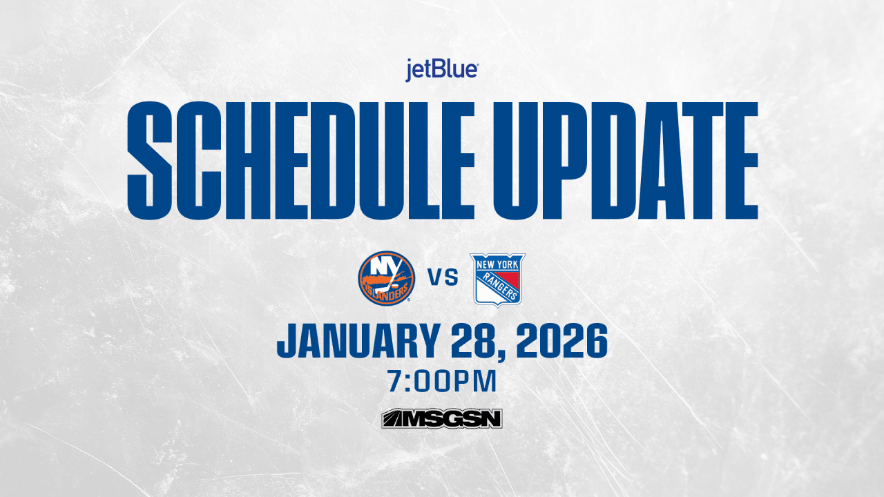 Start Time for New York Islanders Jan. 28 Game Changed to 7 PM | New ...