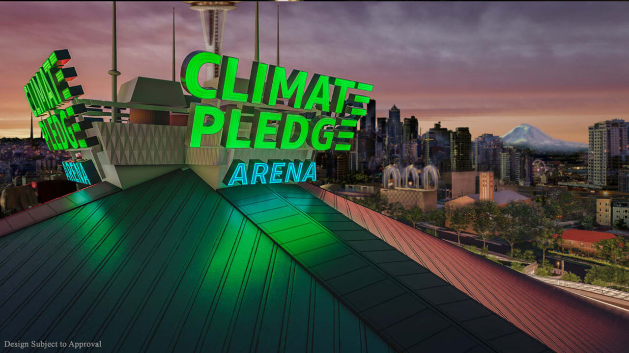Amazon secures naming rights to Seattle arena, now Climate Pledge Arena ...