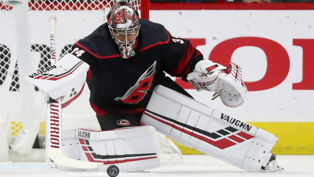 Mrazek practices with Hurricanes, eyes Game 1 return | NHL.com