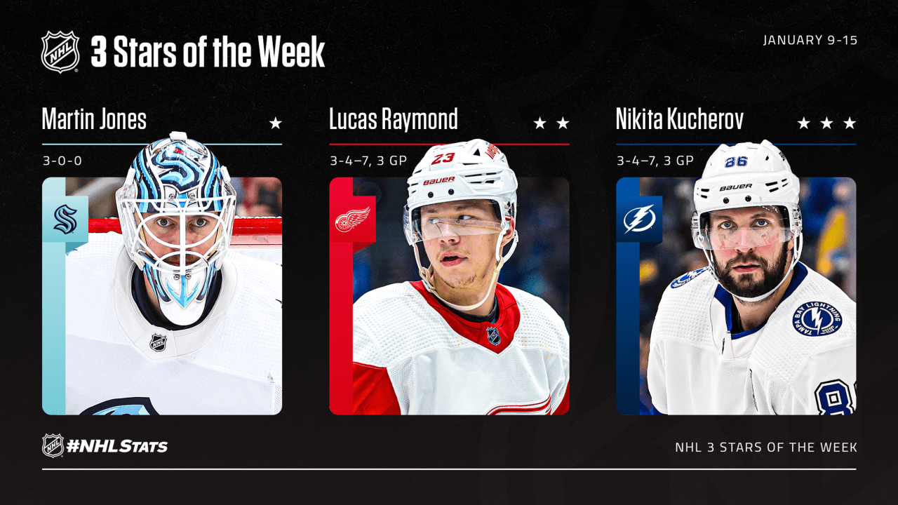 Jones of Kraken leads 3 Stars of the Week | NHL.com