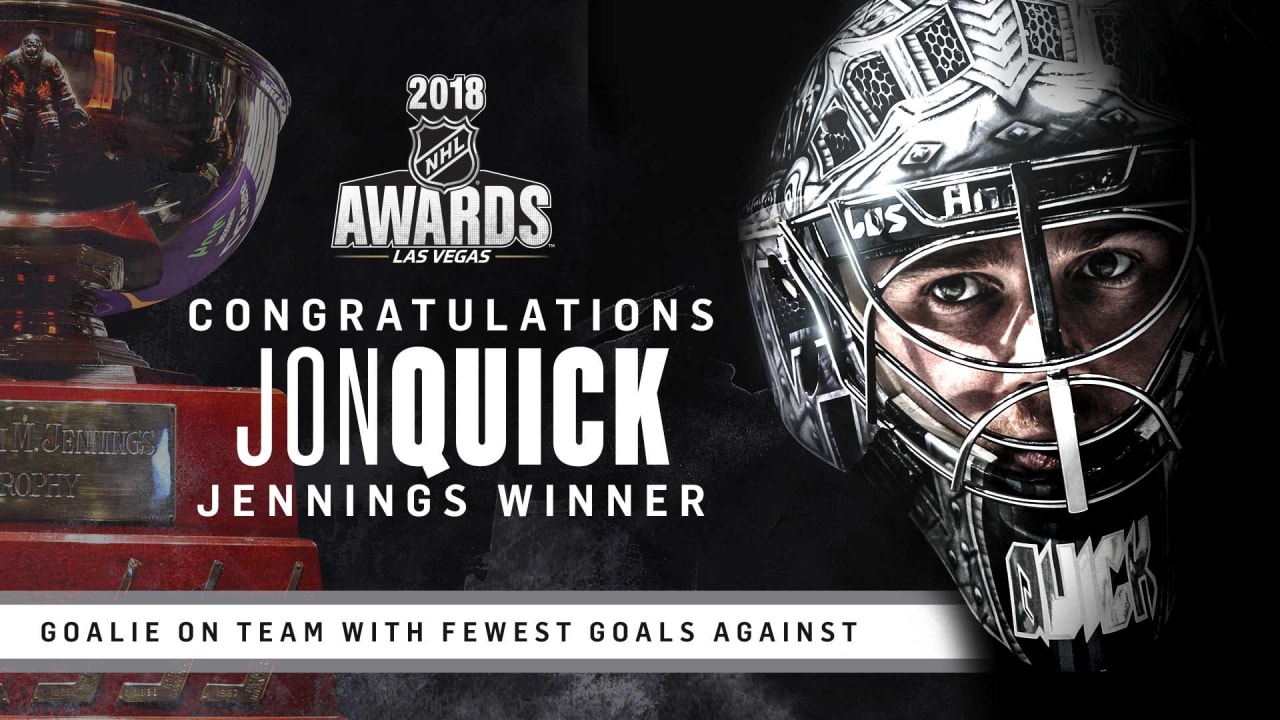Jonathan Quick Adds Another Jennings Trophy to His Mantle | Los Angeles ...
