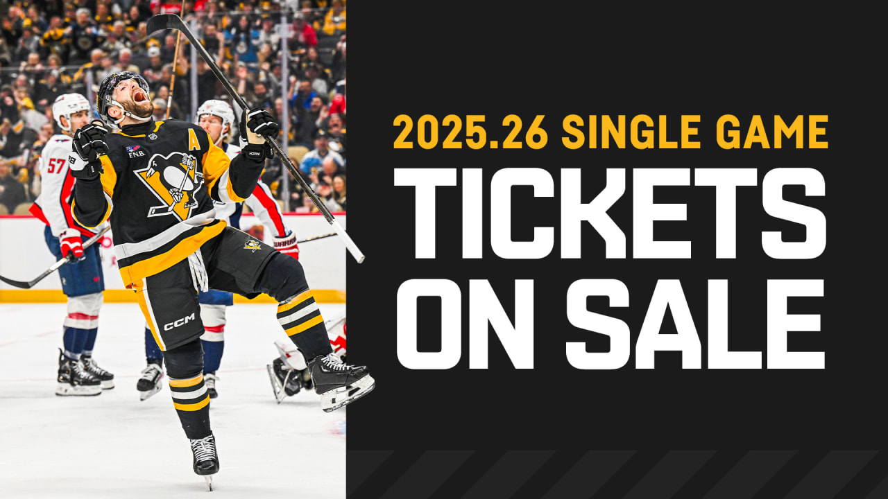 Penguins 2025.26 Single Game Tickets on Sale Wednesday, August 13 at 10 ...