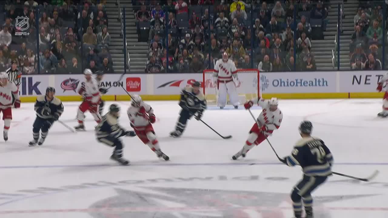 CAR@CBJ: Jarvis scores goal against Columbus Blue Jackets | Carolina ...