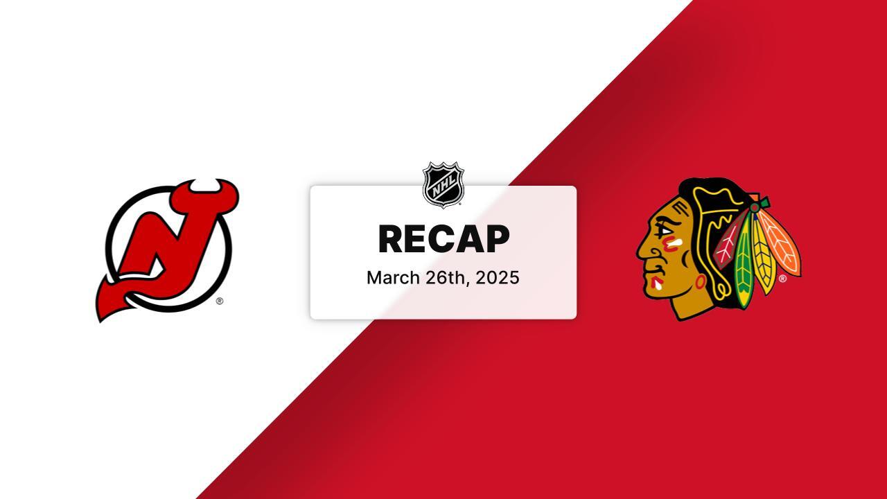 Devils 5, Blackhawks 3 | HIGHLIGHTS | New Jersey Devils