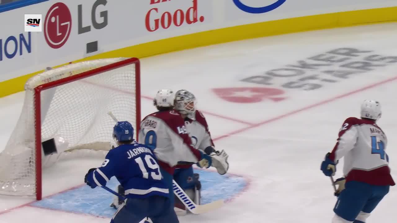 COL@TOR: Holmberg scores goal against Alexandar Georgiev | Toronto ...