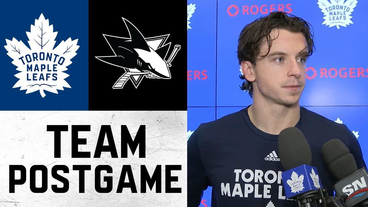 Maple Leafs Full Media Availability | Post Game vs. San Jose Sharks ...