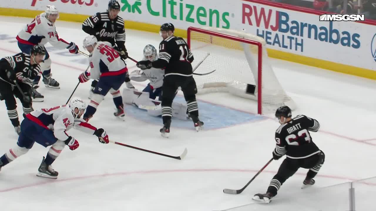 WSH@NJD: Bratt scores PPG against Logan Thompson | New Jersey Devils