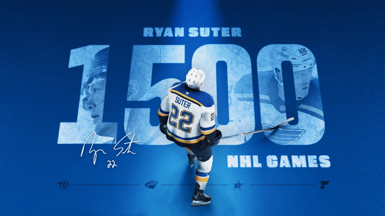 Suter reaches 1,500 NHL games milestone | St. Louis Blues