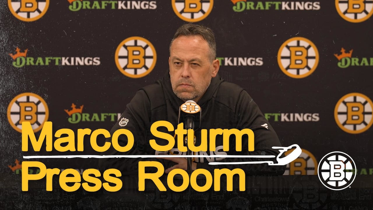 Press Room: Marco Sturm | Boston Bruins