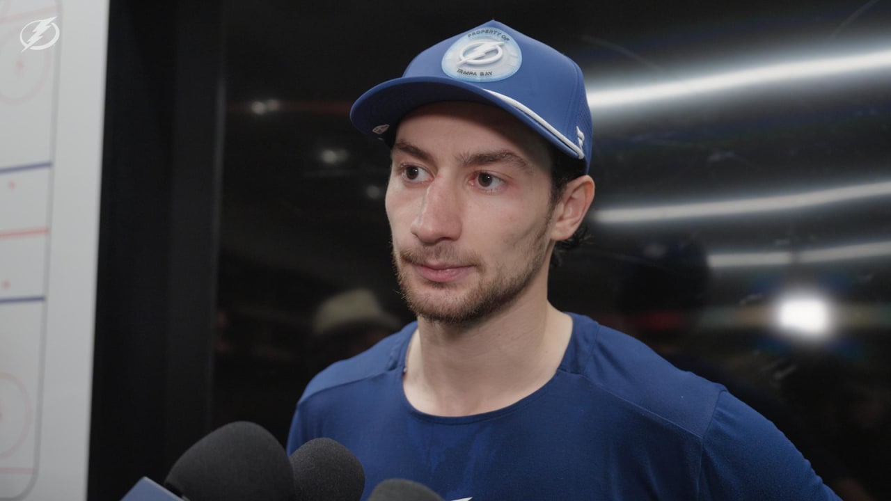 Anthony Cirelli | Postgame at Los Angeles Kings | Tampa Bay Lightning