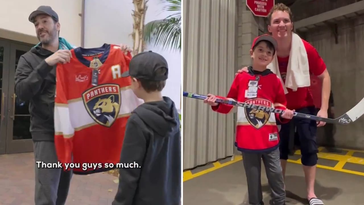 Tkachuk surprises young Panthers fan affected by Los Angeles fires ...